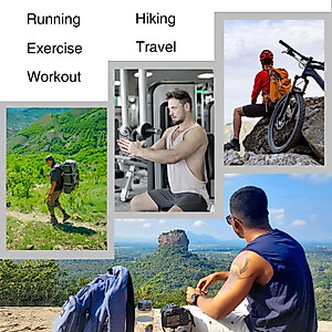 APTYID Men's Moisture Wicking Athletic Ankle Socks, Size 9-12, Carbon Grey, 6 Pairs