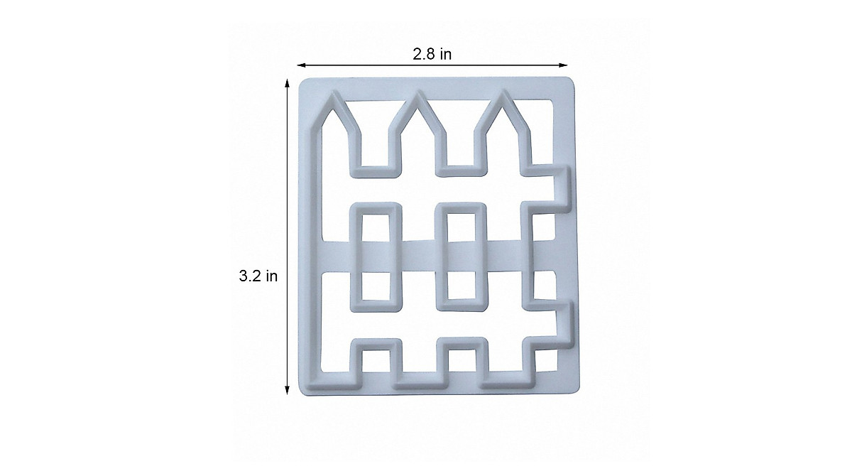 MoldFun Wood Fence Cookie Cutter - Perfect for Parties