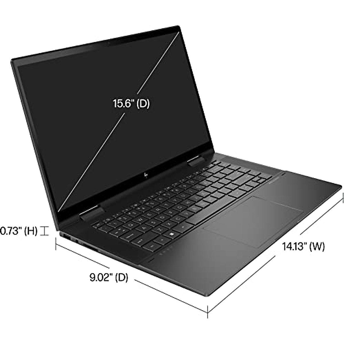 HP Envy x360 2-in-1 Laptop 2022 15.6” FHD 1920 x 1080 Display Touchscrenn, AMD Ryzen 7 5825U, 8-core, AMD Radeon Graphics, 12GB DDR4, 512GB SSD, Backlit Keyboard, Wi-Fi 6E, Windows 11 Pro