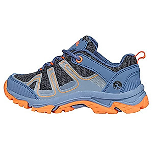 Northside Boy's Hiker, Hiking Shoe, Navy/Orange, 1 M US Little Kid