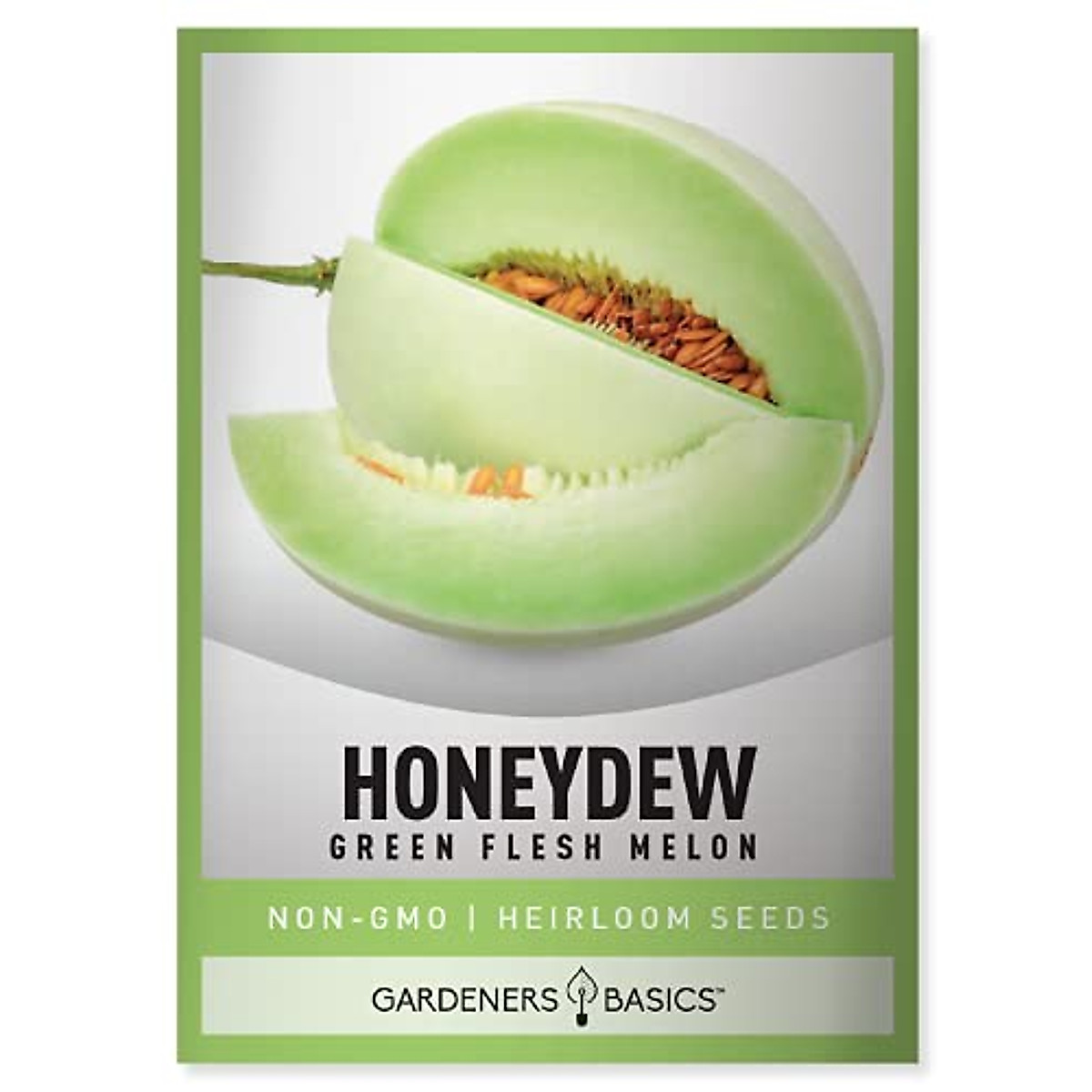 Honeydew Seeds for Planting - Green Flesh Melon Heirloom, Non-GMO Fruit Seed Variety- 2 Grams Seeds Great for Summer Honey Dew Melon Gardens by Gardeners Basics