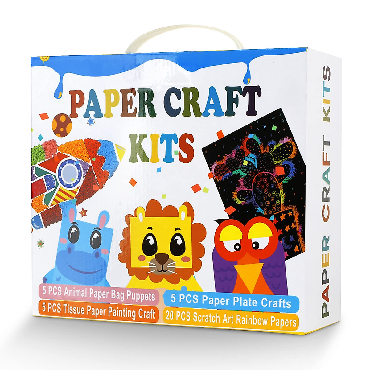 Mojitodon All-Inclusive Toddler Art and Craft Activity Kit - Includes 35 Deluxe Pre-Packed Projects for Creative Kids Aged 3-8, Along with Instructions and Materials