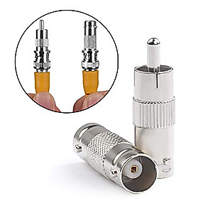 Tonton 4K 8MP 5MP 4-Pack 100 Feet 30 Meters Pre-Made All-in-One BNC Cables for Security Camera System,CCTV, DVR, Surveillance System, with BNC Connectors and RCA Adapters