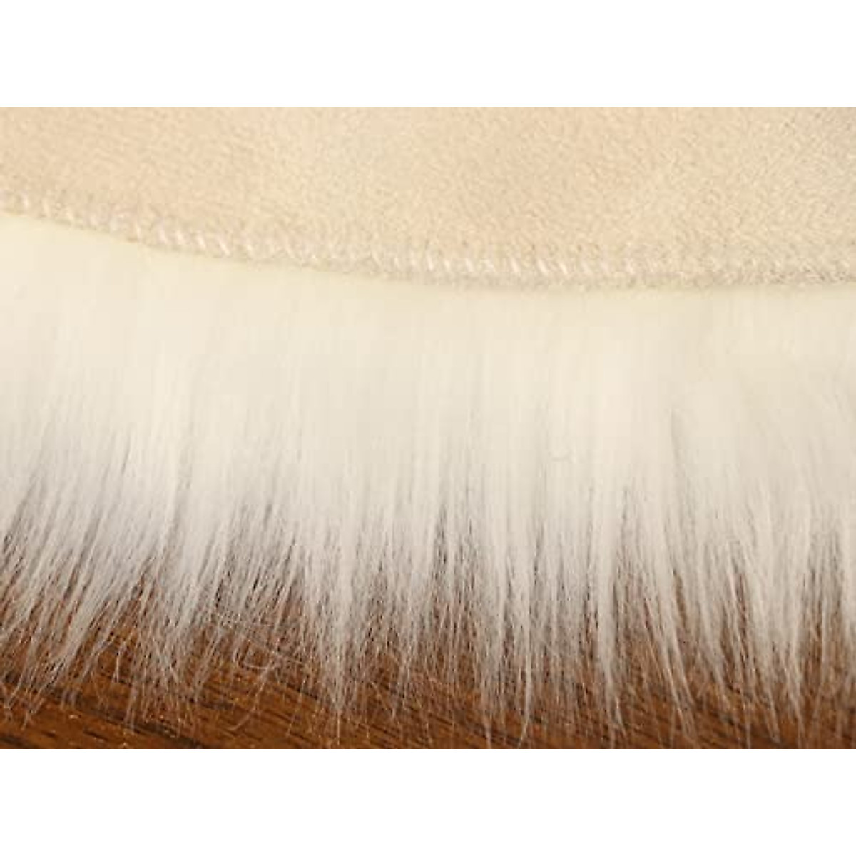 Woolous Cloud Faux Fur Rug - Nursery Fluffy Shaggy Cloud Shape White Rug - Faux Sheepskin Fur Area Rug Carpet - Kids Rug for Cozy Bedroom Decor - Living Room Rug (2 Pack, 2.4x1.8 ft)