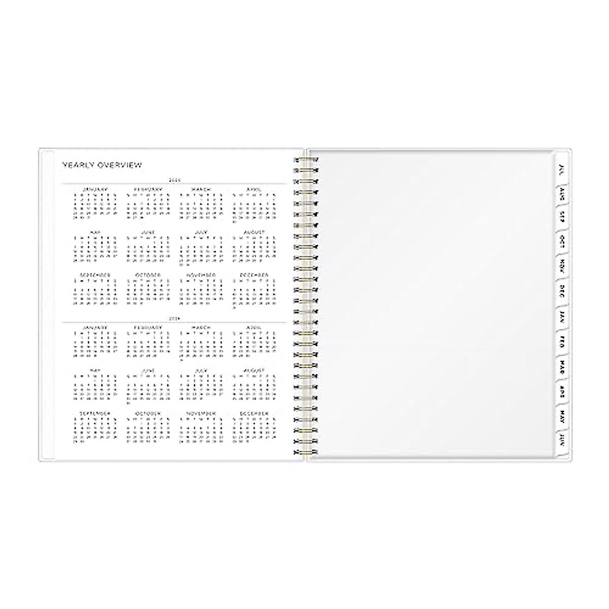 2023-2024 Blue Sky™ Weekly/Monthly Planning Calendar, 8" x 10", Moons Blush Frosted, July 2023 to June 2024, 144273