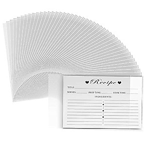 100Pcs Recipe Card Protectors 4x6 Plastic Sleeves - Thick Clear Plastic Sheet Protectors Recipe Card Sleeves Page Protectors Hard Plastic Card Sleeves- Recipe Cards 4x6 Clear Plastic Sleeves for Cards