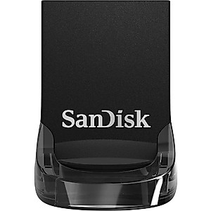 SanDisk 128GB Ultra Fit USB 3.1 Flash Drive - SDCZ430-128G-G46, Black