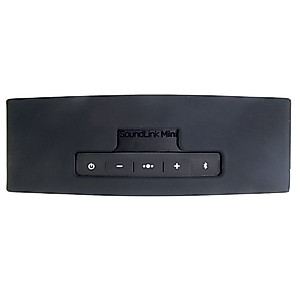 Silicone Soft Case Compatible with Bose Soundlink Mini 1 and 2 Speaker, for Bose Mini case/Gel Soft Skin Cover/Silicone Waterproof Rubber Case, Travel Carry Pouch (Black)-Box Only