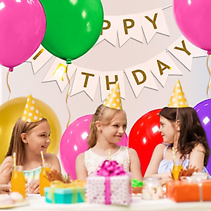 32Pcs Hot Pink Big Balloons 18 Inch, Round Large Latex Party Balloons for Birthday Wedding Decorations.