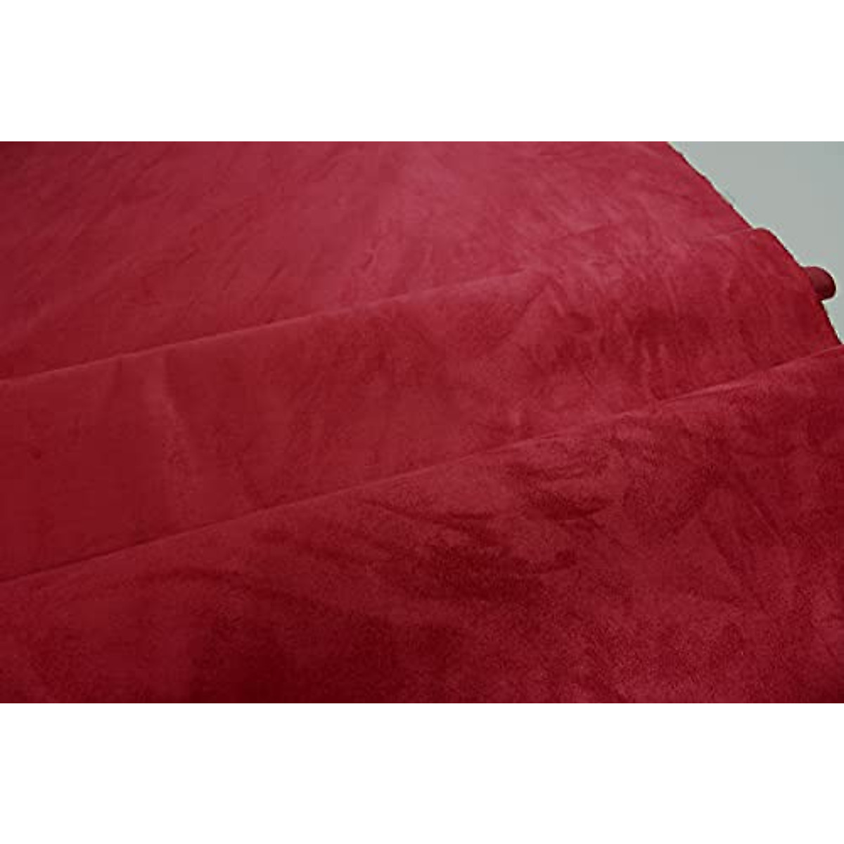 58" Wide Suede Fabric Red Fabric by The Yard