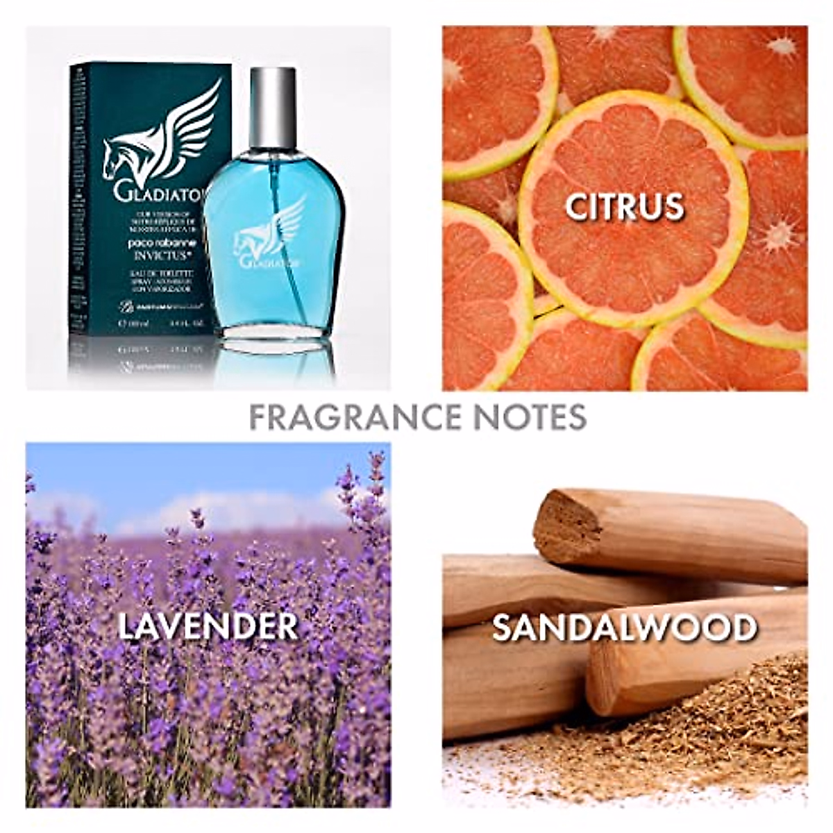 PB ParfumsBelcam Gladiator Eau De Toilette Spray, Our Version of a Designer, 3.4 fl.oz.