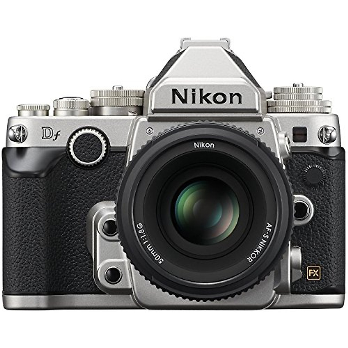 Nikon Df 16.2 MP CMOS FX-Format Digital SLR Camera with AF-S NIKKOR 50mm f/1.8G Special Edition Lens (Silver)