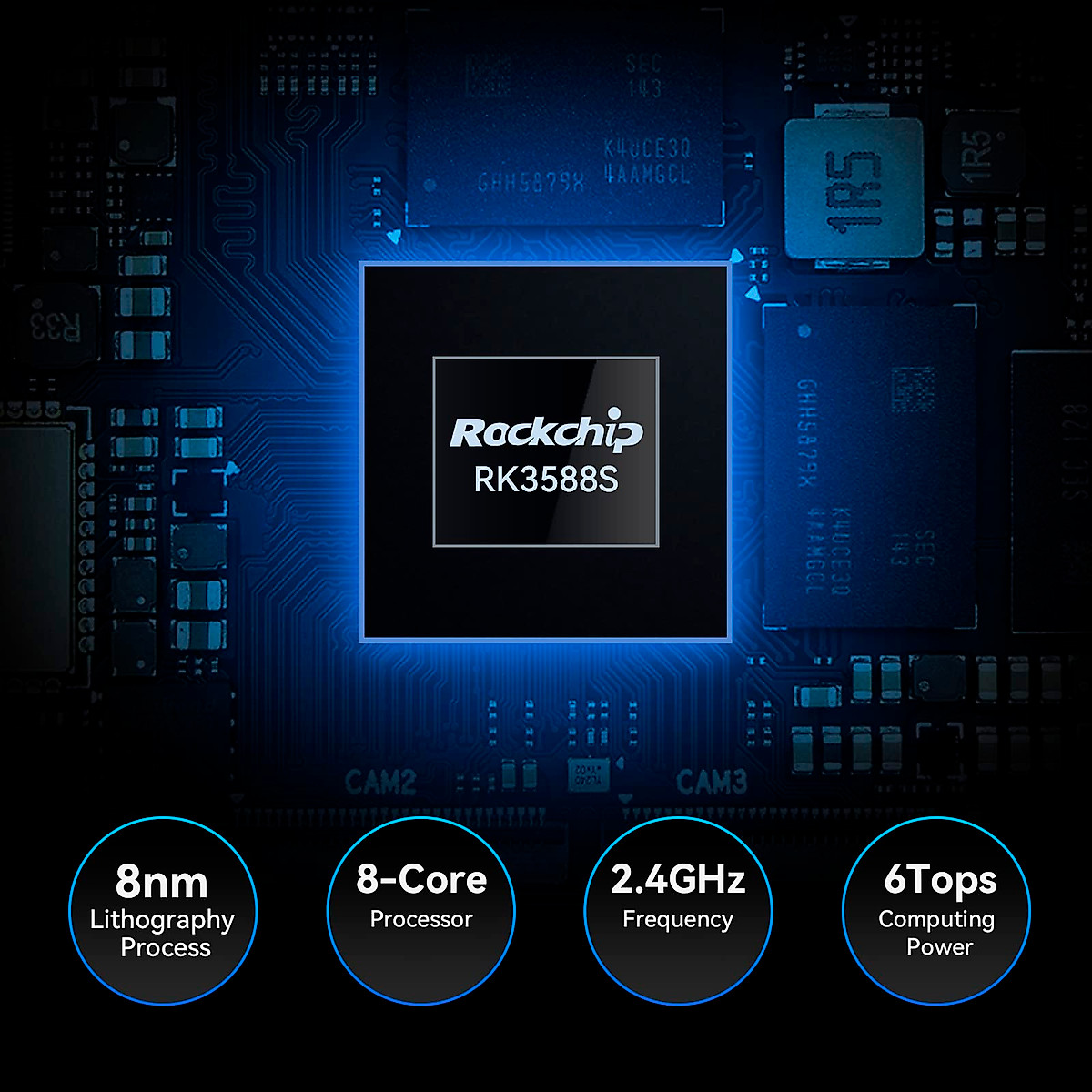 Khadas Mini ARM PC Desktop Computer RK3588S SoC 8‑core CPU and 4‑core GPU,6 Tops NPU,Small Portable Compact Desktop Computer 16GB RAM+64GB 8K HD Display&Decoder, 4K UI & Wi-Fi 6, BT 5.0…