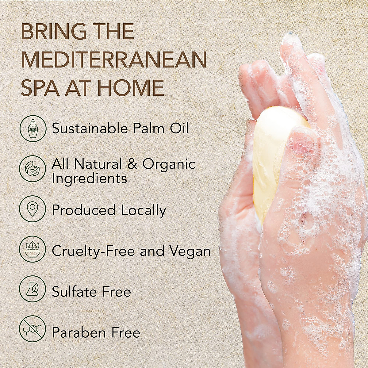 O Naturals 100% Natural Bar Soap - Assorted 6 PCS Soap Gift Set - Organic Ingredients & Essential Oils - Spa Gifts for Women & Men, Body Wash Soap Bar & Face Soap - Natural Soap - Mother's Day Gifts