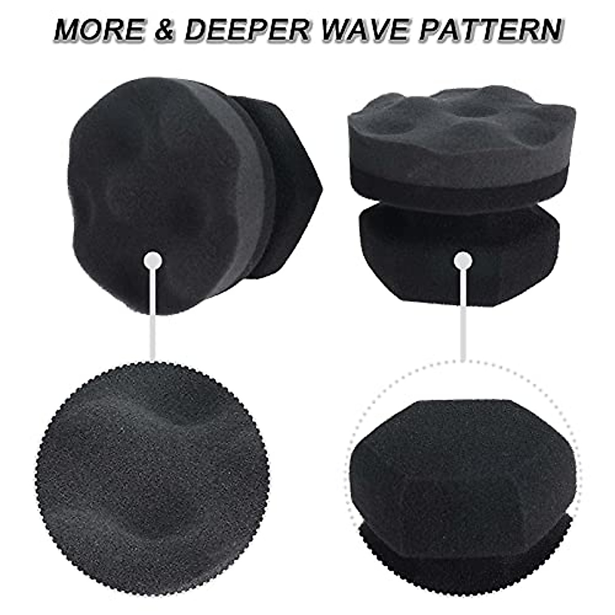 AuInLand Tire Dressing Applicator Tire Shine Applicator Dressing Pad Car Detailing Foam Sponge Tire Cleaner Sponge, 10 Packs