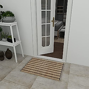 Eco Crave 2x3 Ft Small Jute Natural Area Rug, 100% Hand Woven Rug for Indoor Front Entrance Kitchen & Bathrooms, Low-Pile Floor Carpet, Premium Quality Home Decor.