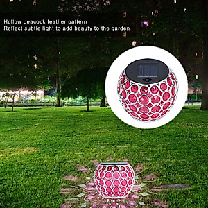 Solar Night Lights Lamp Wavy Point Ambient Lamp Stable Performance Soft Light Effect Lighting Supplies for Decoration Home Outdoor Garden