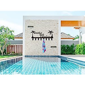 EFCUSTOMFC Custom Towel Hook, Pool Towel Hooks, Pool Hooks for Towels, Bathroom Towel Holder, Towel Holder for Bathroom, Pool Beach Towels，Pool Towel Rack for Bathroom, Towel Organizer