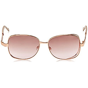 Jessica Simpson Women's J5512 Oversized Metal Square Sunglasses with UV400 Protection - Glamorous Sunglasses for Women, 61mm