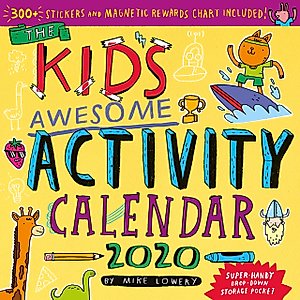 Kid's Awesome Activity Wall Calendar 2020
