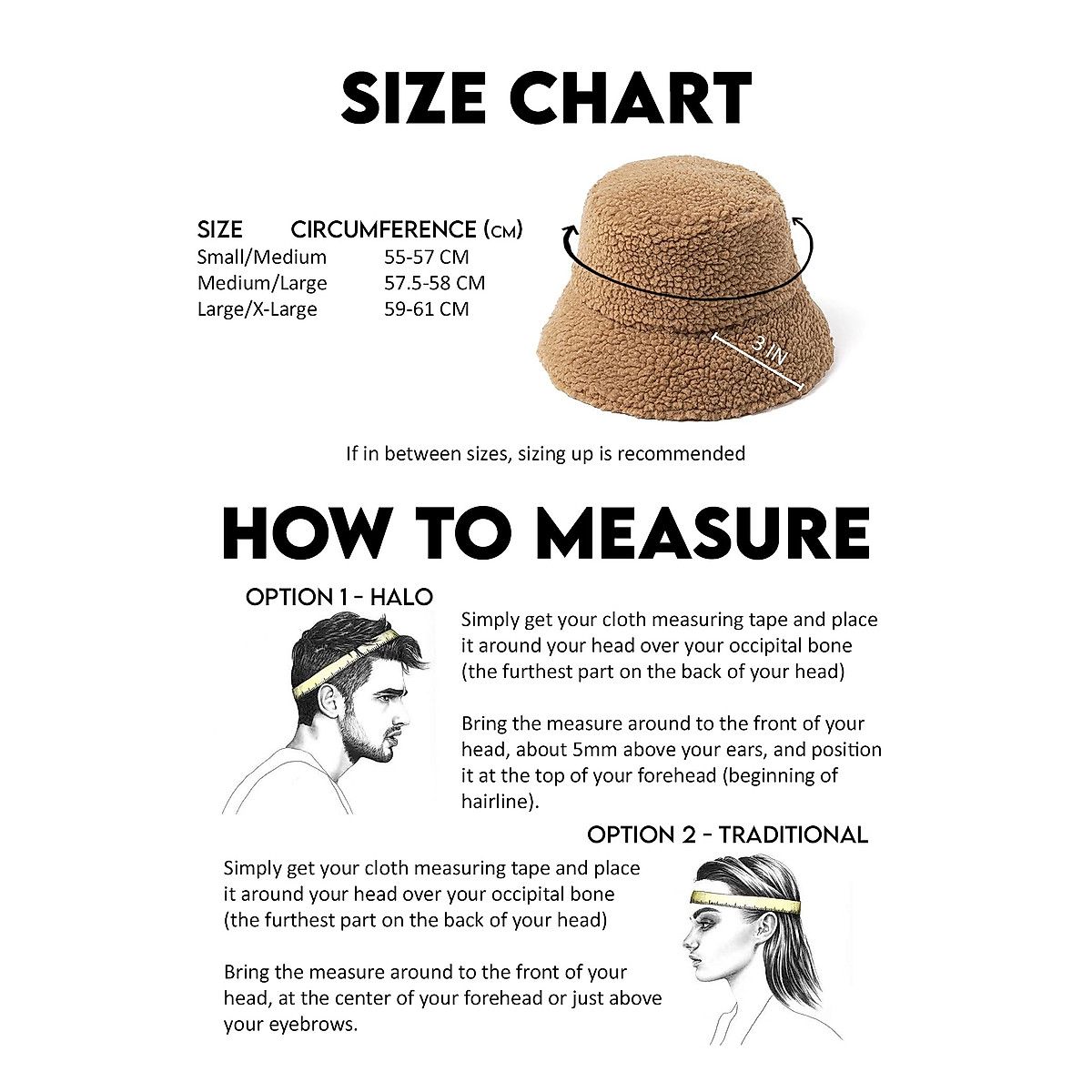 Lack of Color Women's Teddy Bucket Hat (Camel, Small/Medium)