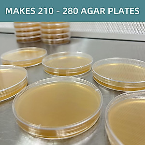 142 Grams Nutrient Agar Powder, Makes Over 210 to 280 Agar Petri Dishes, Easy to Use, Suitable for Scientific Research, Educational Experiments or Detection of Microbial Pollutants