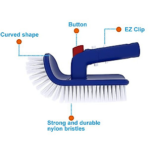 Pool Corner Brush with Pool Wall Brush