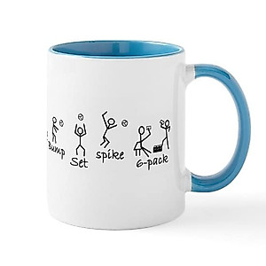 CafePress V Ball Skills Mugs Ceramic Coffee Mug, Tea Cup 11 oz