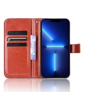 MojieRy Phone Cover Wallet Folio Case for XIAOMI MI Note 10, Premium PU Leather Slim Fit Cover for MI Note 10, 3 Card Slots, Feel Good, Brown