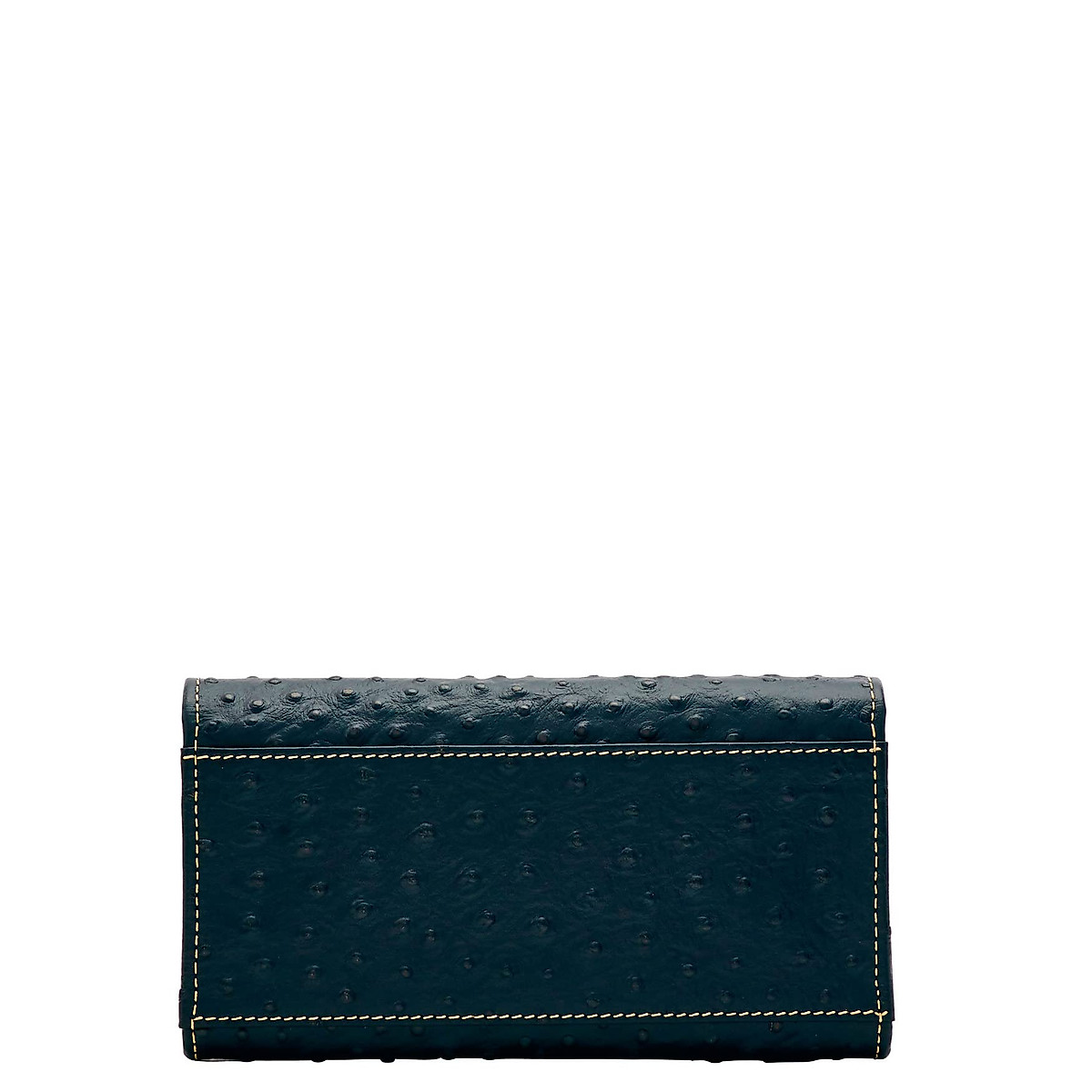 Dooney & Bourke Wallet, Ostrich Foldover Wallet - Black