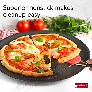 GoodCook AirPerfect 15.75" Insulated Nonstick Carbon Steel Pizza Pan with Holes