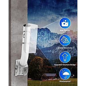 Universal Antenna Mount, 12" Adjustable J Pole Mounting with Weather Proof, Pole and Wall Mounted Bracket Mount for Wireless Bridges,AP,Access Point,Starlink Satellite,Weather Station,WiFi Router