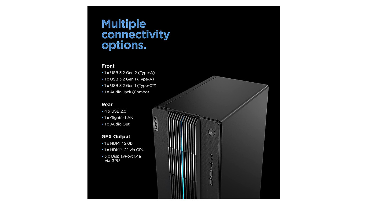 Lenovo Gaming Desktop PC with RTX 3060 and i7 Processor
