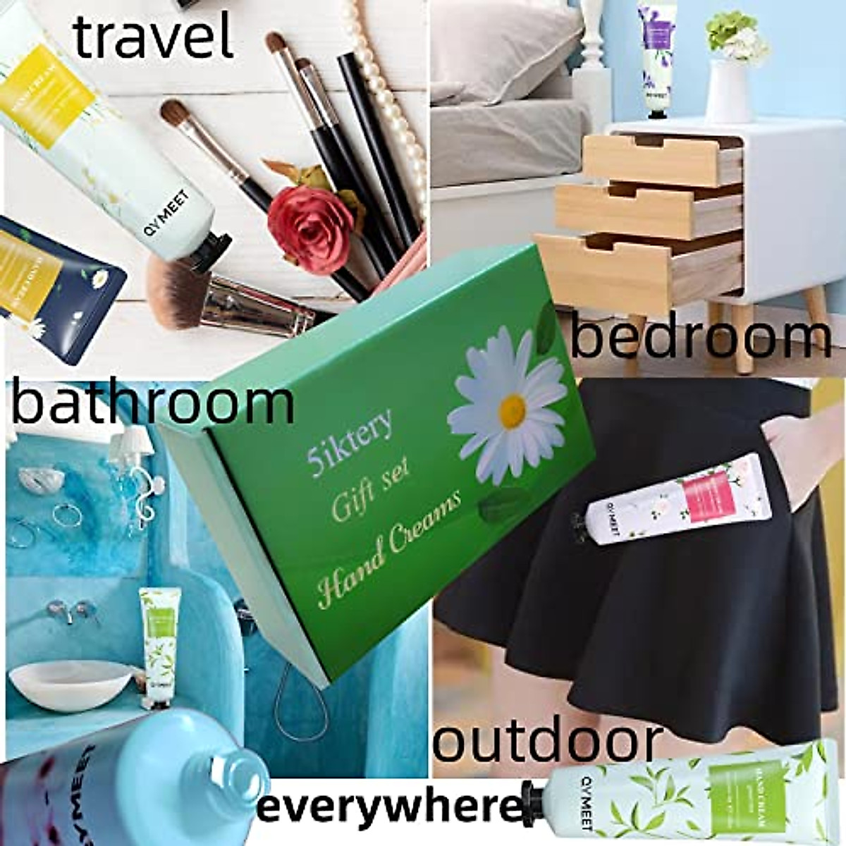 21-Pack Hand Cream Gift Set, Gentle Hand Cream Lotion with Natural Plant Flower Fruit Flavor for Even Sensitive Skin, Extra-Moisturizing Cream Outdoor Travel Size, Present for all Relationship