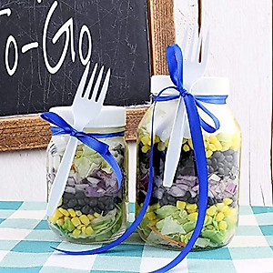 Cornucopia White Plastic Standard Mason Jar Lids (24-Pack); Regular Mouth Lined Storage Caps