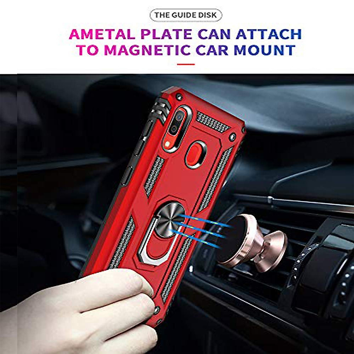 DuoLide for Huawei P Smart Z / Y9 Prime 2019 Case with Tempered Glass Screen Protector,Hybrid Heavy Duty Dual Layer Anti-Scratch Shockproof Defender Kickstand Case Cover, Blue