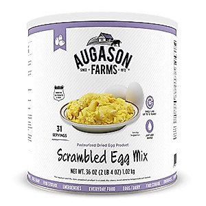 Augason Farms 5-90158 Scrambled Egg Mix, 2 lbs., 4 oz. No. 10 Can (Packaging May Vary)