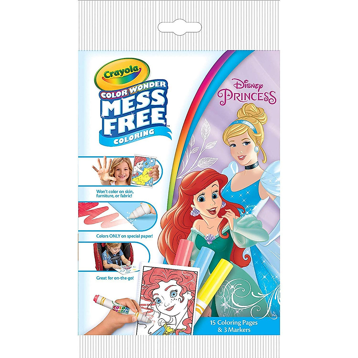 Crayola Color Wonder Disney Princess Coloring Pages, Mess-Free Coloring, for Kids, Age 3 4 5 6