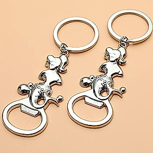 ARFUKA Bottle Opener Keychain Metal Mermaid Pendant Beer Opener Beverage Soda Beer Bartender Bottle Opener Keyring Christmas Birthday Gift for Men and Women