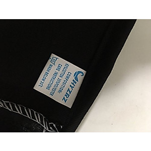 Hyzrz Women's Apron with Pockets, Black and Red