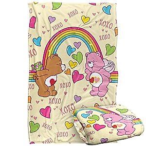 Care Bears Blanket, 36"x58" XOXO Care Bears Silky Touch Super Soft Throw Blanket