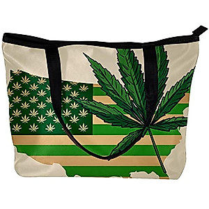 Tote Bag Women Satchel Bag Handbag Stylish Tote Handbag for Women Hobo Bag Fashion Crossbody Bag, Leaves and Flag