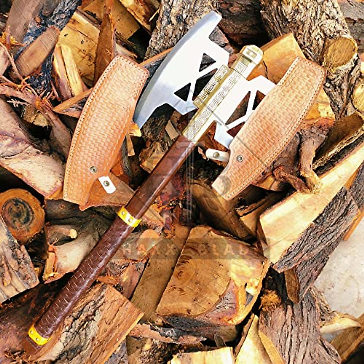 Haxxi Blade 022 Gimli Battle Axe from Lord of The Rings an Axe Dwarf Lord of The Rings Gold Color Plated