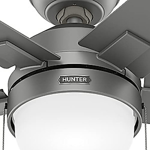 Hunter Fan Company 51467 Zeal Ceiling Fan, 52, Matte Silver