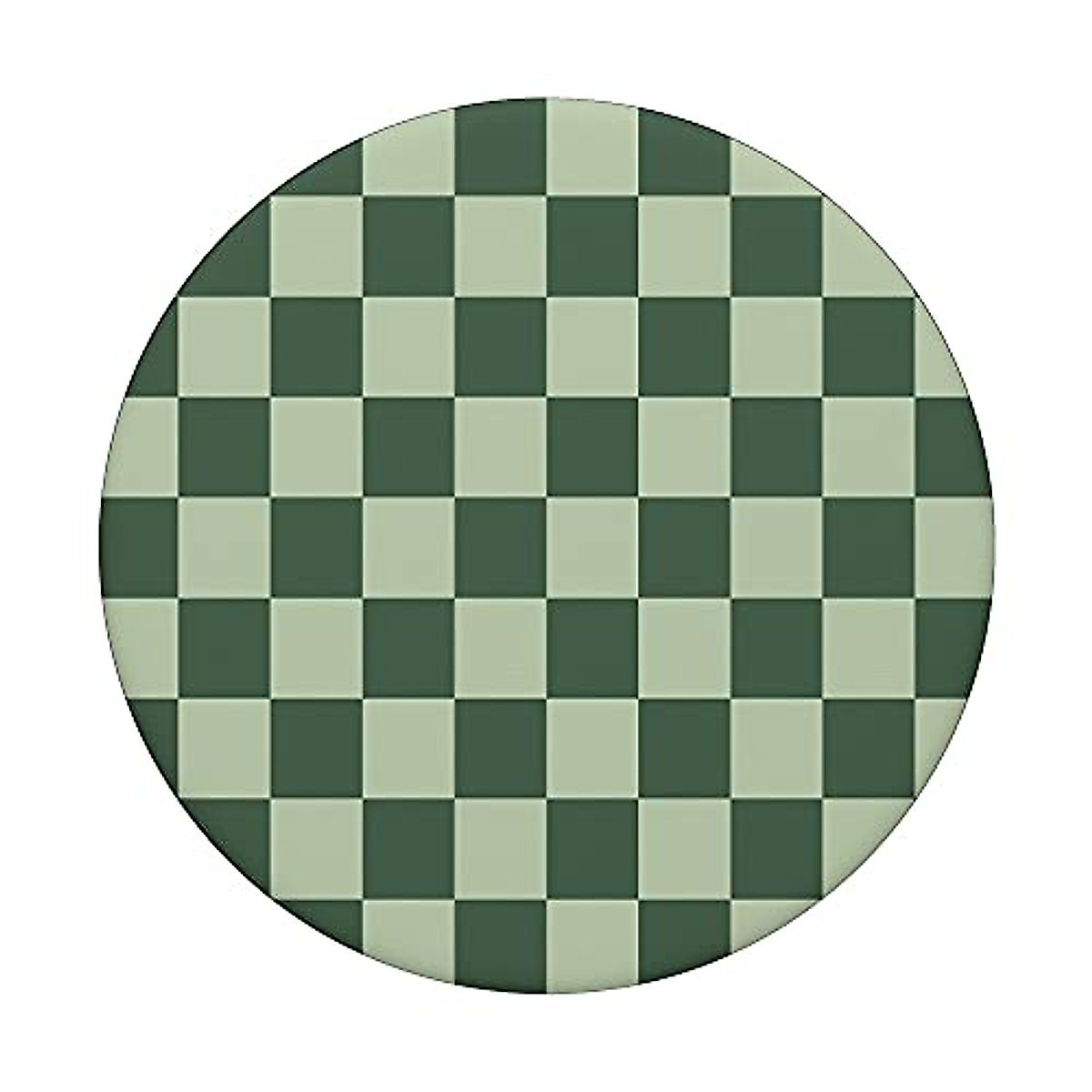 Sage Green Checkered Checkerboard Pattern PopSockets Swappable PopGrip