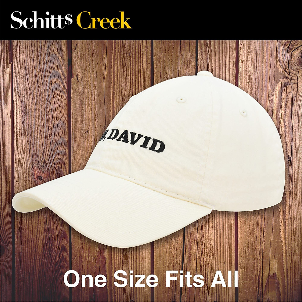 Schitt's Creek Ew, David Cotton Adjustable Dad Hat, Beige, One Size