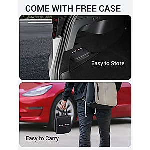 BASENOR Tesla Model 3/Y/S/X Jack Pad Lifting Pucks Jack Lift Pad Adapter Tool with Storage Case(Protects Battery & Chassis) (4 Packs) Accessories