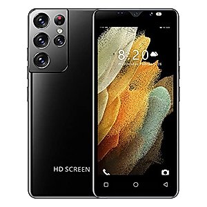 GOAWTFAFS Unlocked Android6.0 Cell Phone Dual Sim 5'in Smart Phone Face ID Smartphones (Black, One Size)