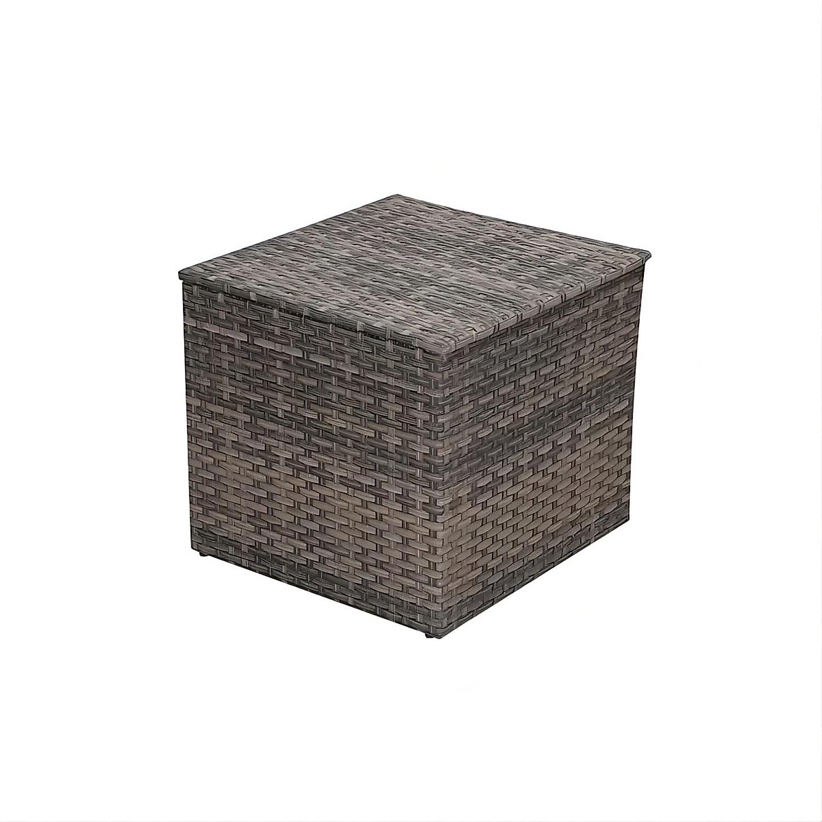 RICHSEAT Dark Brown Gradient PE Rattan Wicker Sectional Sofa 6 Piece 7 Seats Outdoor Patio Furniture Conversation Sets Loveseat Chair Seating Group with Cushions and Table