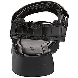 Aerosoles Women's Wave Sport Sandal, Black Croco, 8